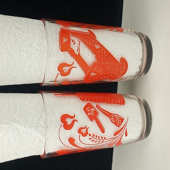 Vintage | Dining | Vintage Swanky Swig Juice Glasses Antique Pattern ...